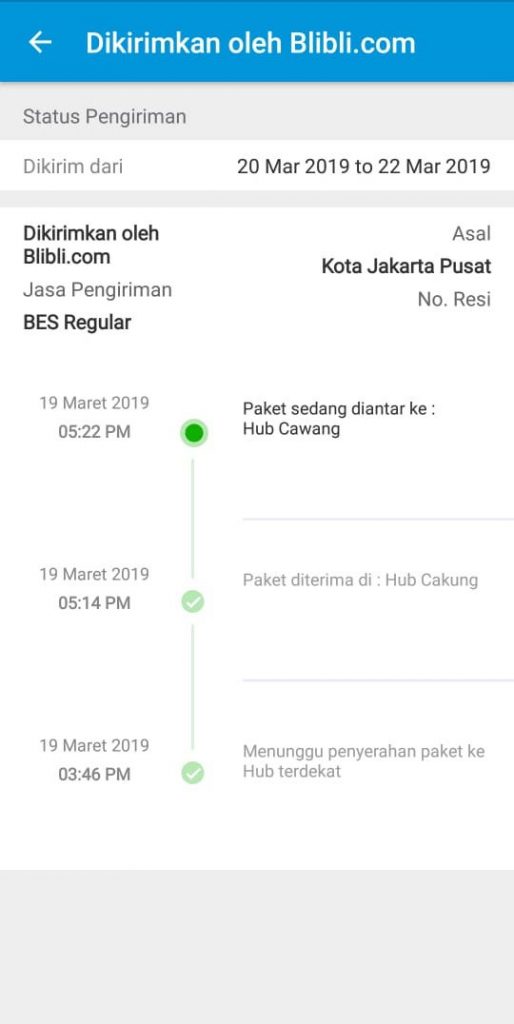 Status pesanan – Pusat Bantuan