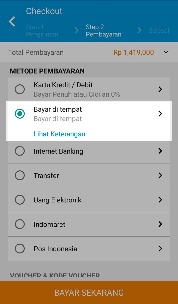 COD (Bayar di tempat) – Pusat Bantuan
