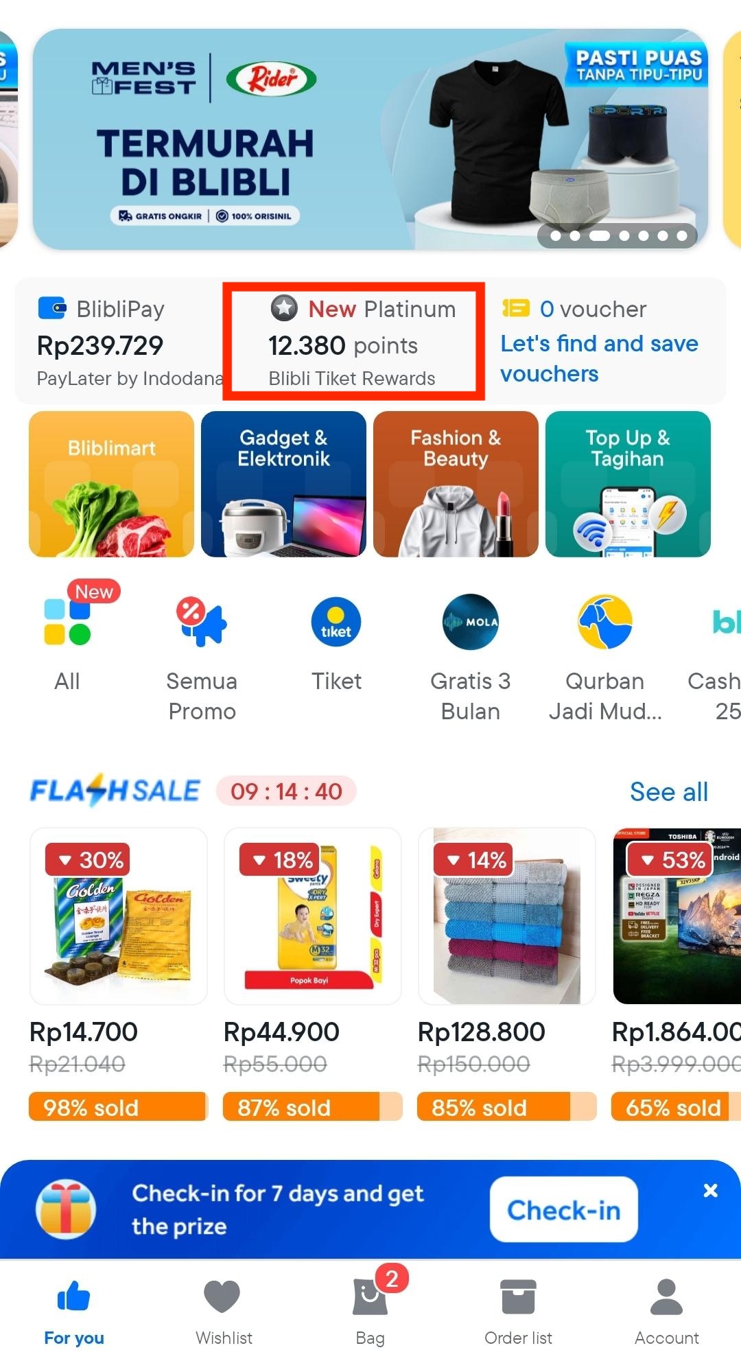 Blibli Tiket Rewards – Pusat Bantuan