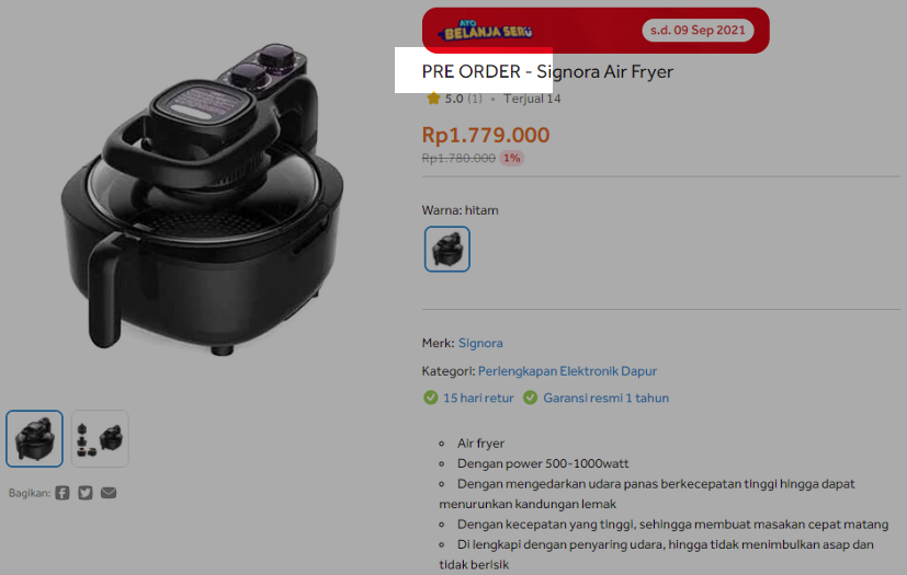 Produk pre-order – Pusat Bantuan